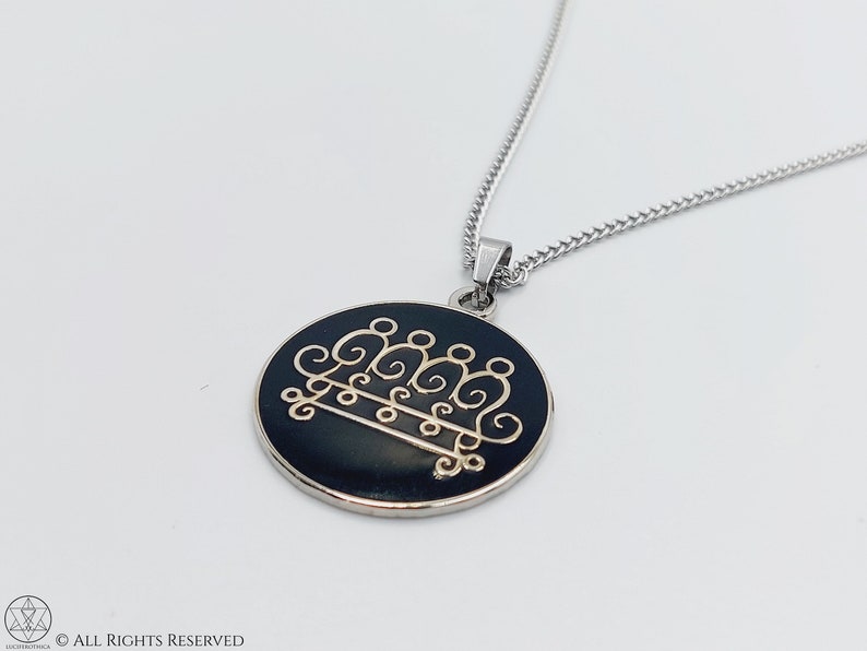 Sigil of Paimon Stainless Steel Pendant (unsealed) - King Paimon ...