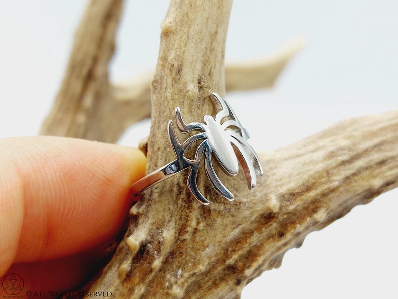 Spider Ring (stainless Steel) - Tarantula Arachnea Gothic Creepy ...