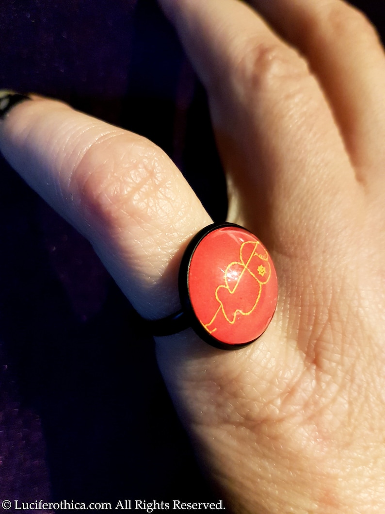 Sigil of Clauneck Ring Occult Demon Wealth Money Riches | Etsy