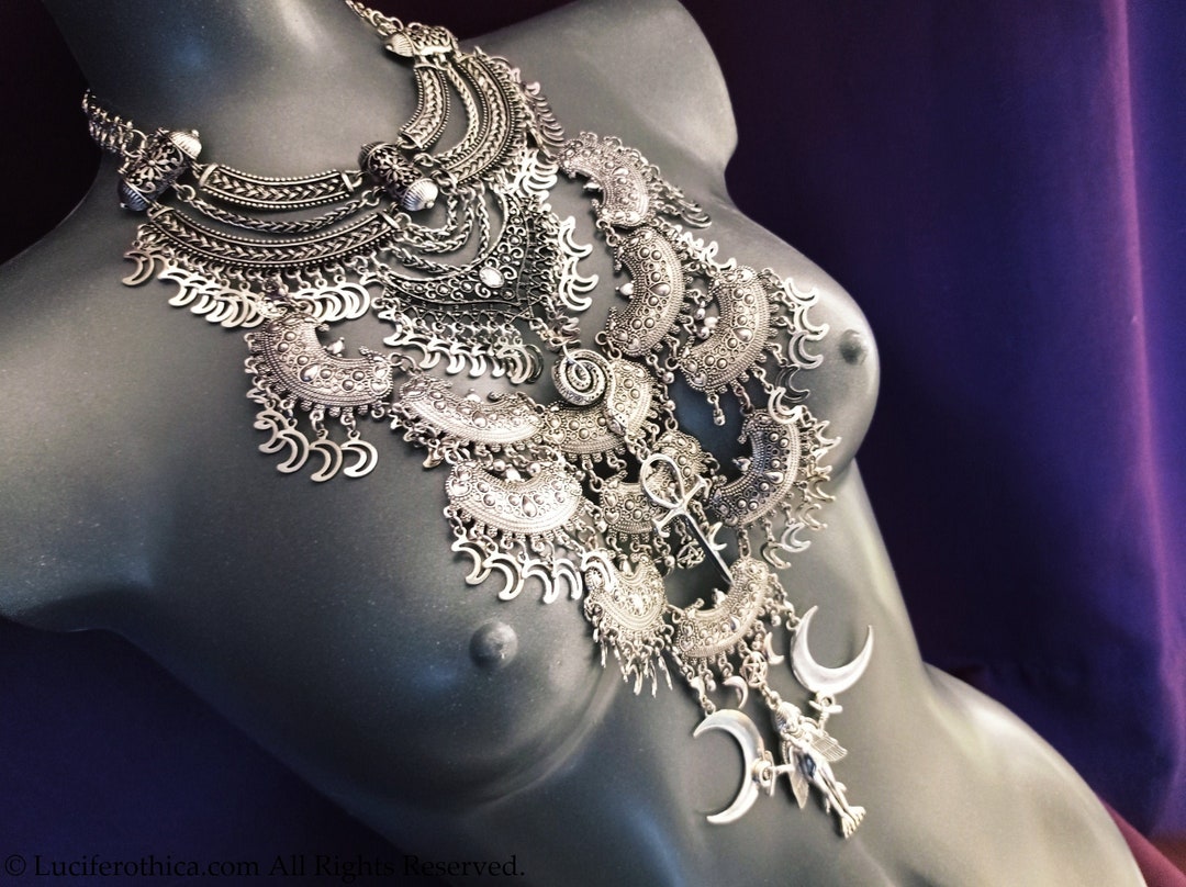 Lilith Double Neckpiece (2 in 1 Limited Edition!) Occult Lilith Gothic Occult Knowledge Necklace ...