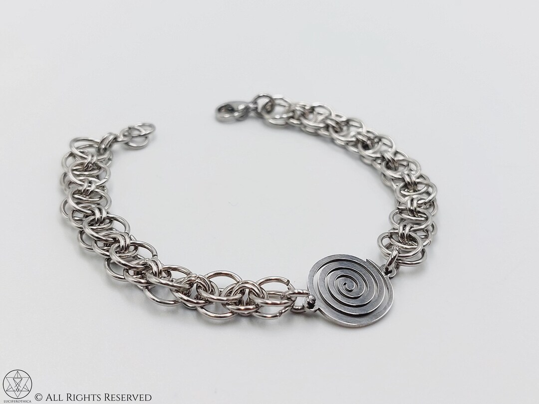 Spiral Bracelet (stainless Steel Chainmail Style) - Occult Hypnosis ...
