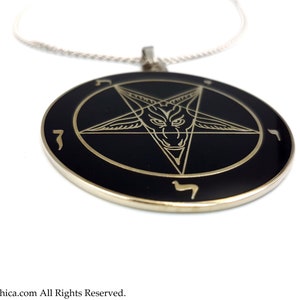 Large Sigil of Baphomet Pendant (bessy Version - Stainless Steel ...