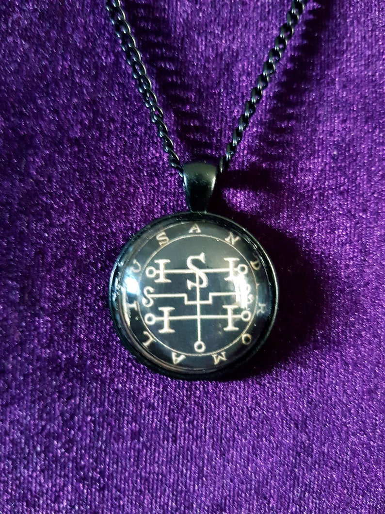 Sigil of Andromalius Necklace Occult Left Hand Path Goetia | Etsy