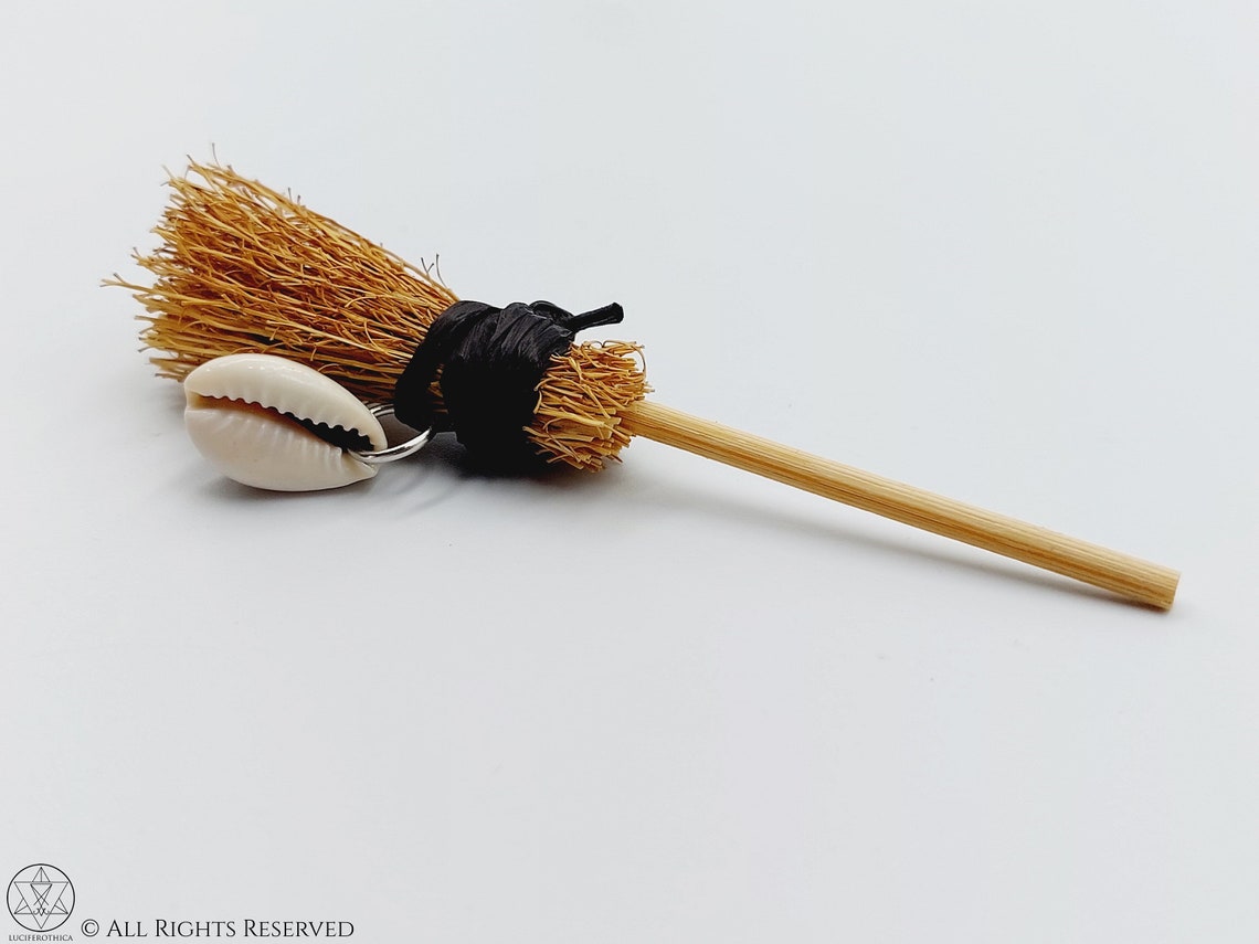 Mini Altar Besom With Cowri Shell - Small Altar Ritual Tools Witchy ...