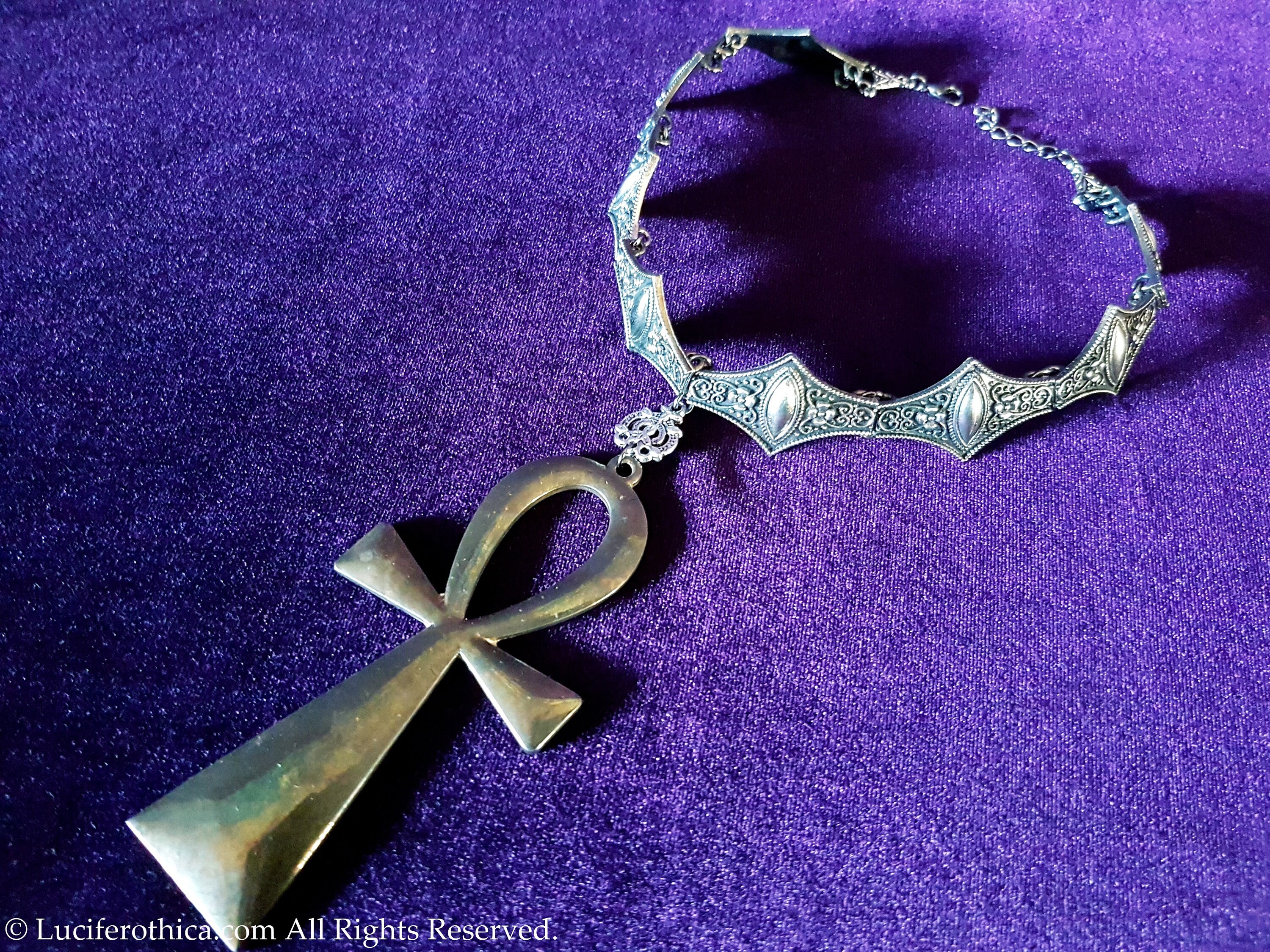 Sulphur Oxidised Ankh Choker