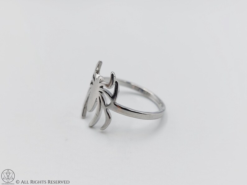 Spider Ring (stainless Steel) - Tarantula Arachnea Gothic Creepy ...