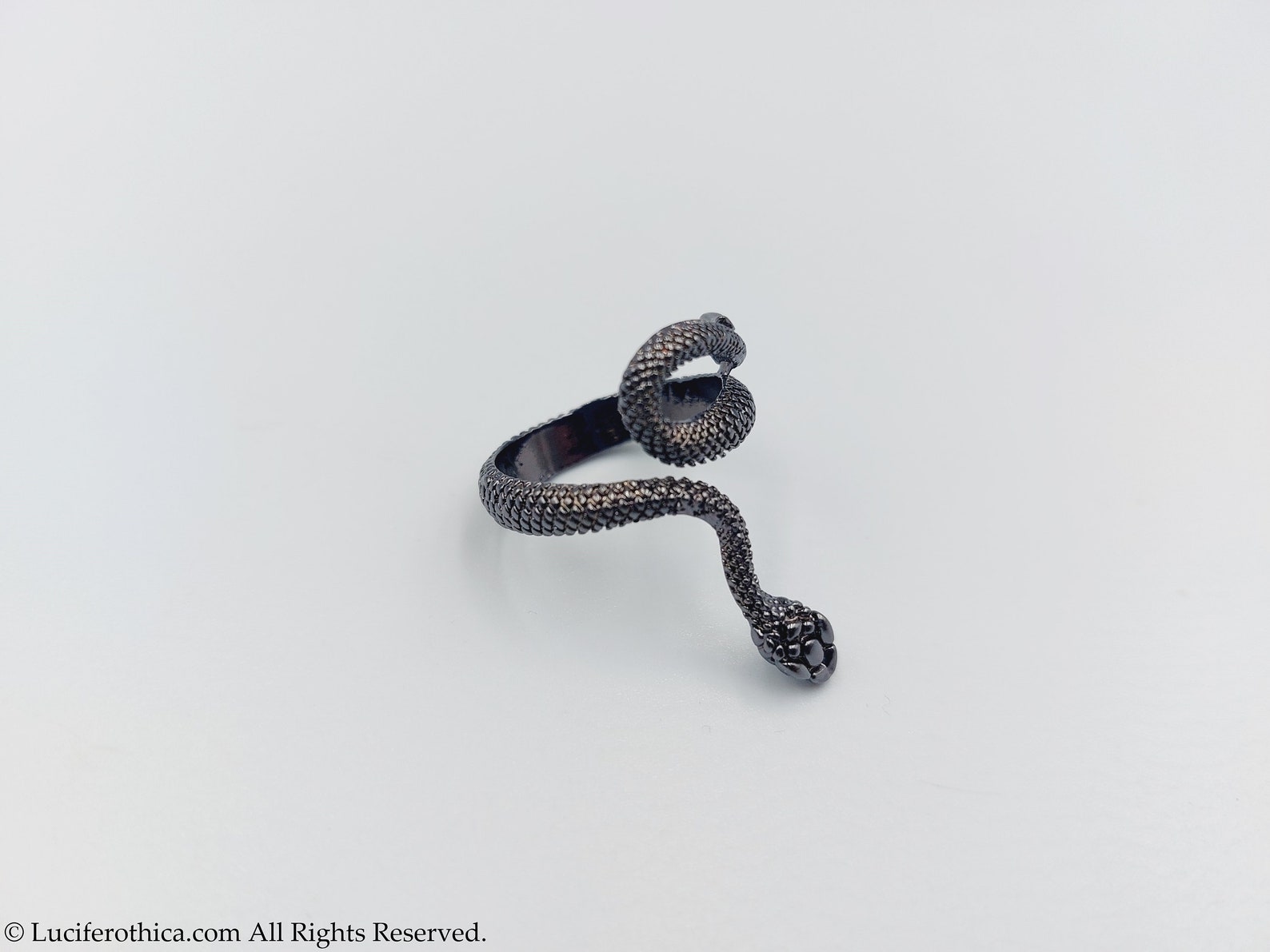 Serpent Snake Ring - Occult Serpent Snake Jewelry Gothic Ring ...