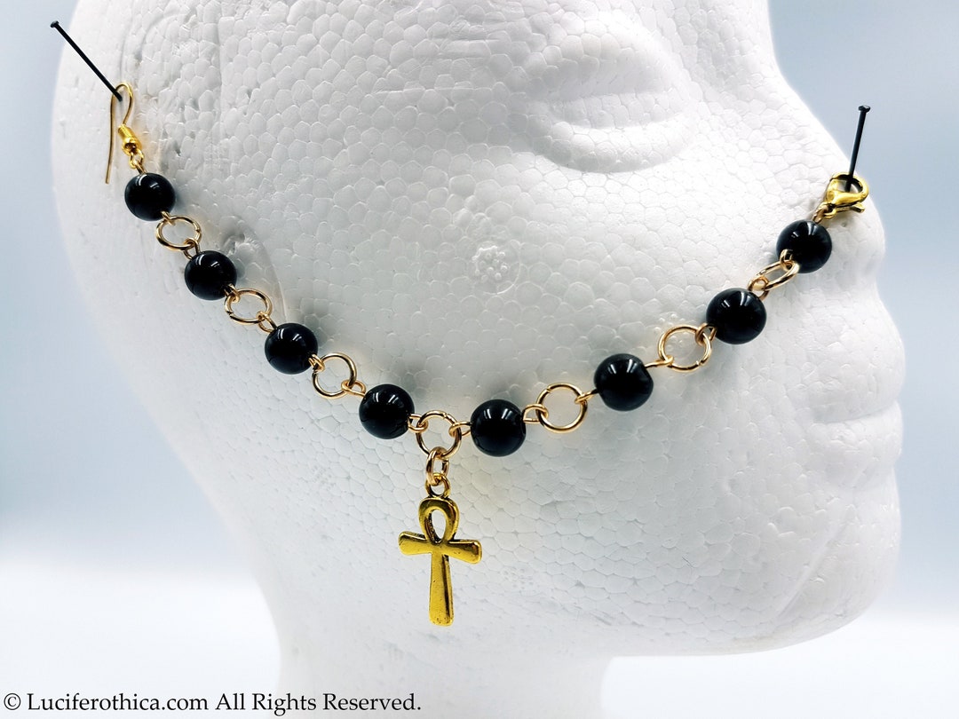 Egyptian Ankh Nosechain - Goth Gothic Occult Nose Jewellery Nose ...