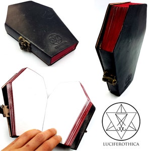Coffin Leather Journal Spellbook Occult Vampire Book Journal Sigil of ...