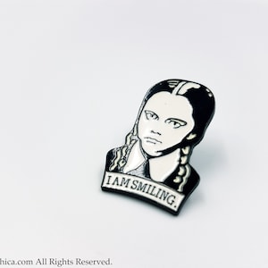 Wednesday Addams Pin Gothic Lapel Pin Studs Satanic Pin I Am - Etsy