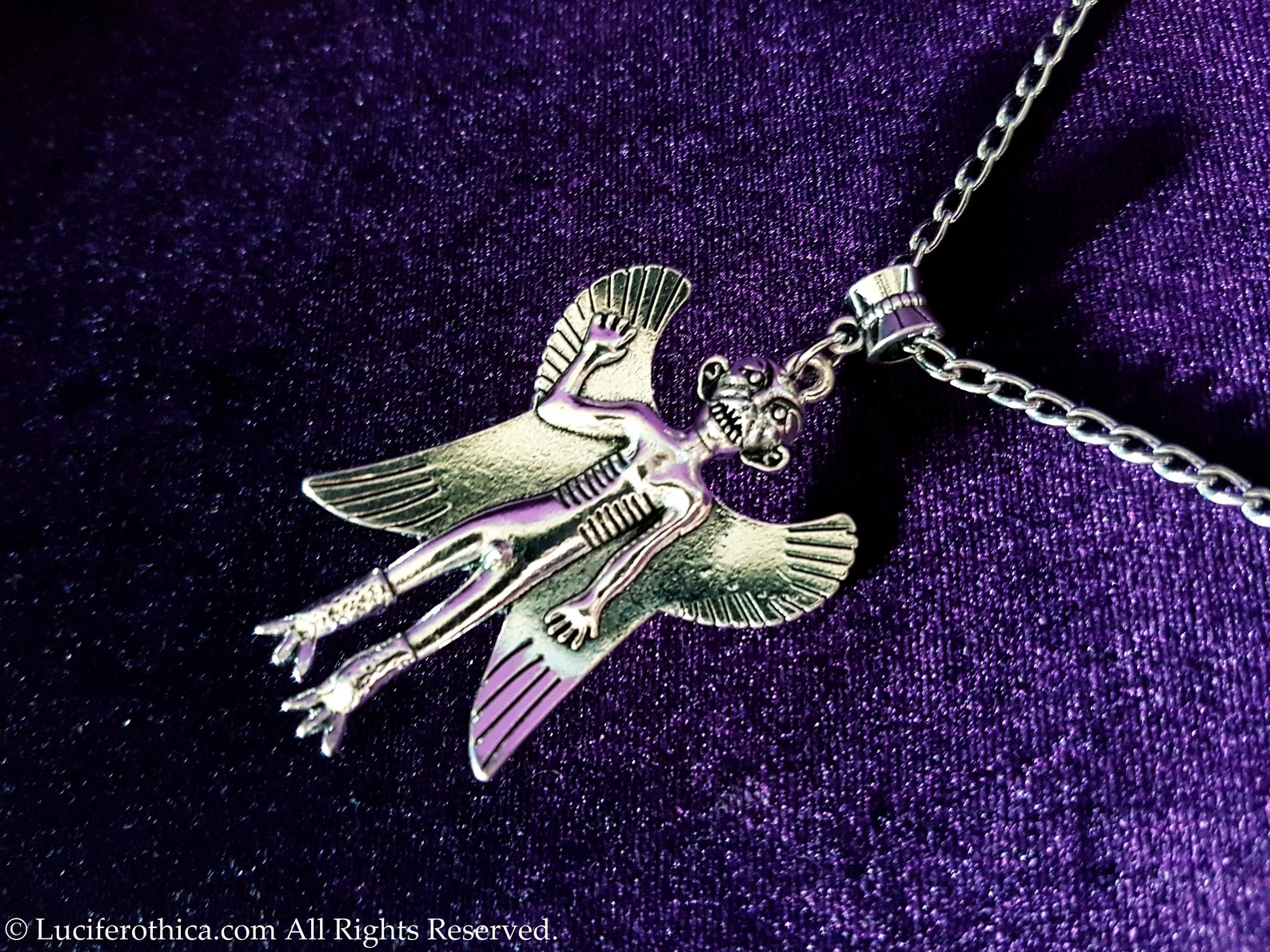 Pazuzu Pendant 2 Styles Occult Demonic Flying Demon Sigil Etsy
