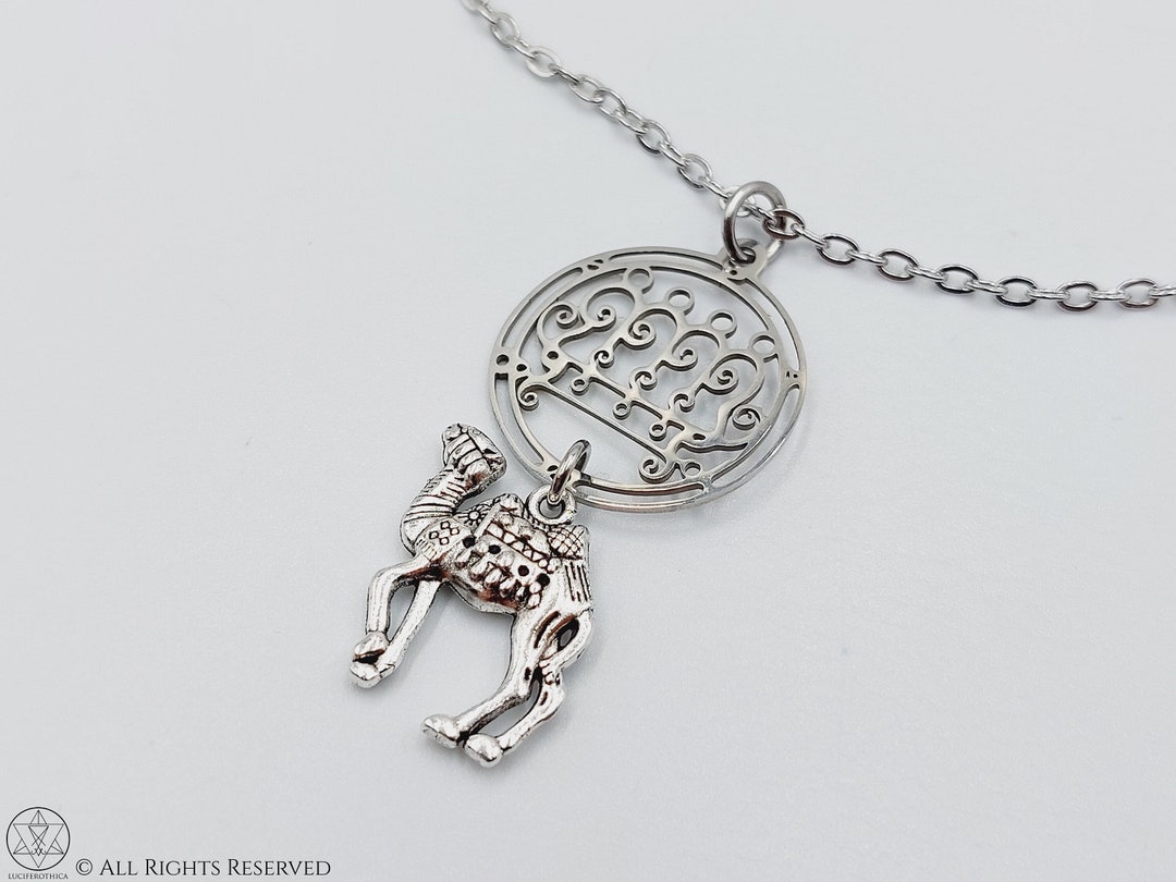 Sigil of Paimon Stainless Steel Pendant - King Paimon Riding Dromedary ...
