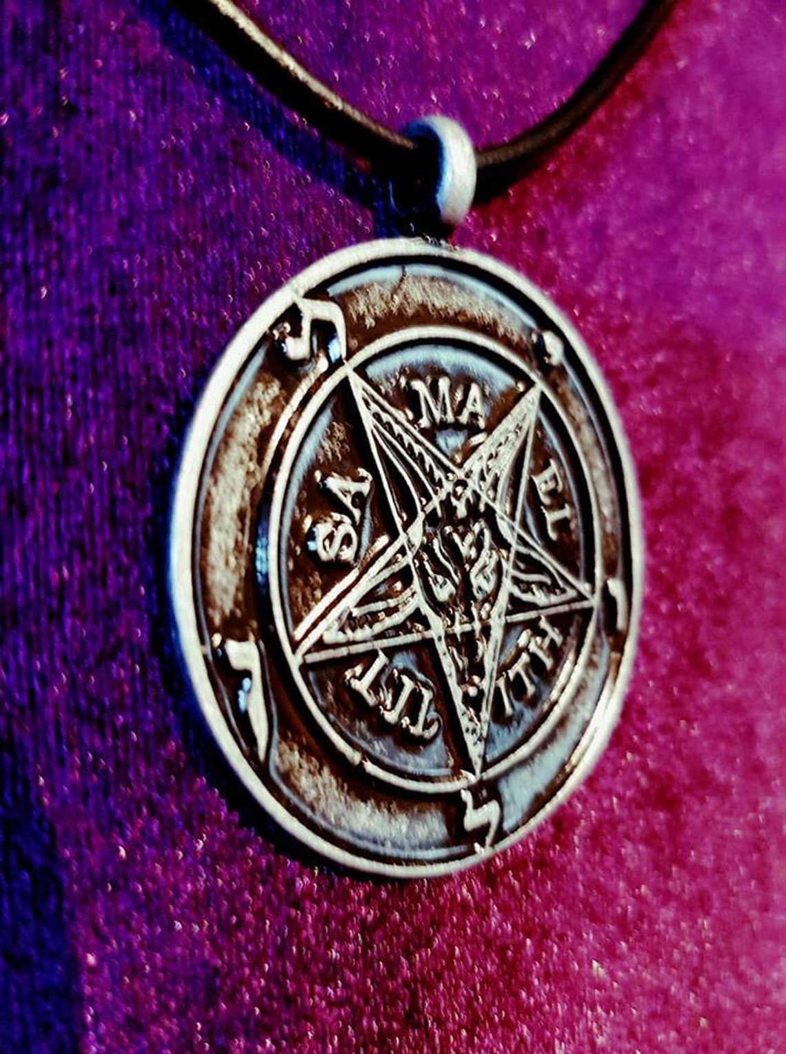 Samael Lilith Medaillon Occult Sigil of Baphomet Leviathan - Etsy