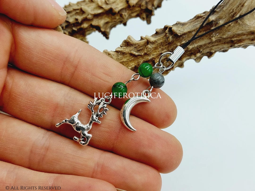 Artemis Diana Devotional Phone Charm - Greek Goddess of Hunt Moon ...
