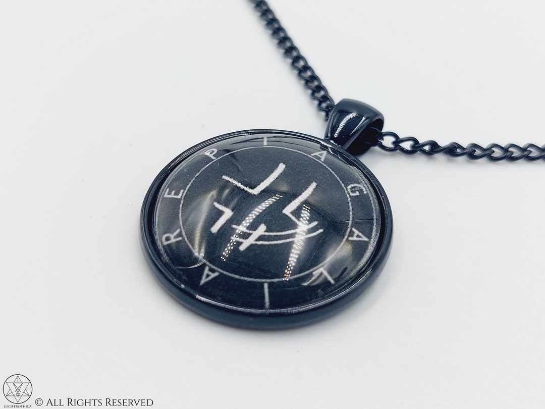 Sigil of Agaliarept Pendant - Occult Demon Goetia Dictionary Infernal ...