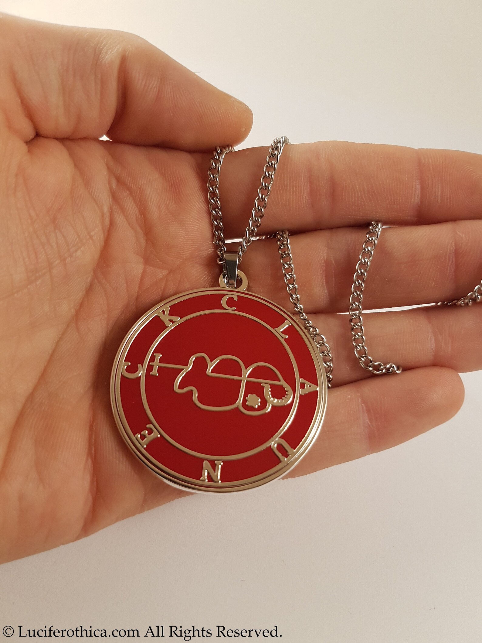 Sigil of Clauneck Medallion occult demon wealth money riches | Etsy