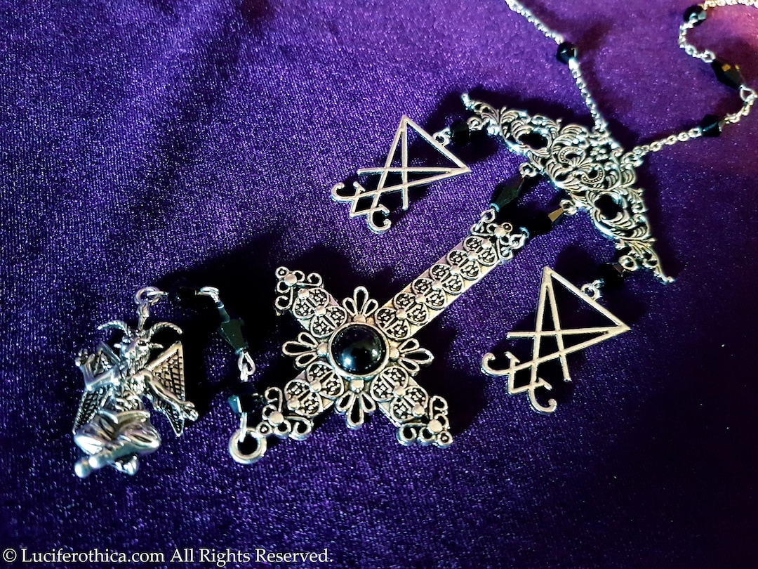 Balance Baphomet Necklace - Occult Sigil of Lucifer Balanca Scale ...