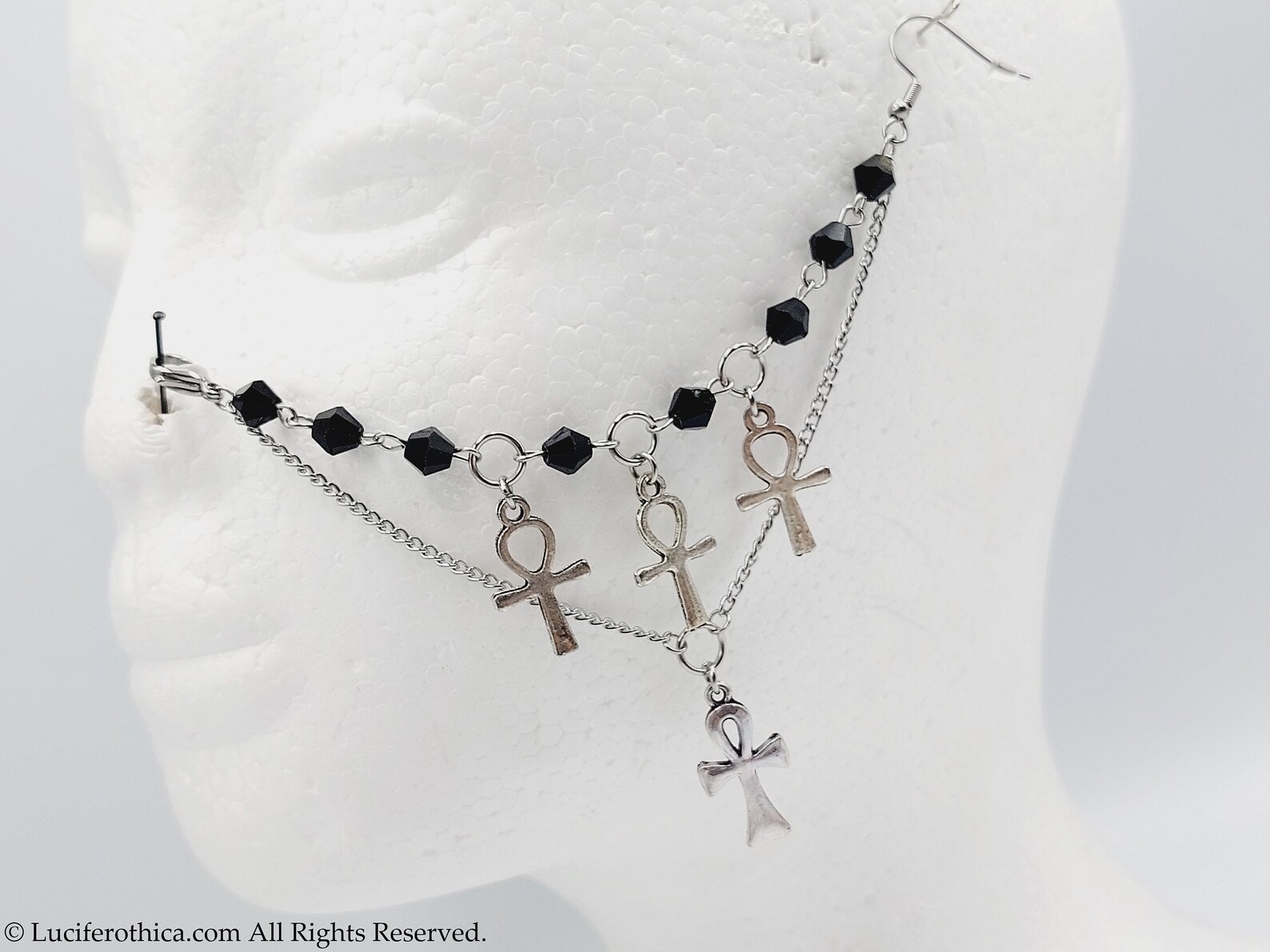 Traditional Gothic Ankh Nosechain Goth Gothic Occult Vampire | Etsy