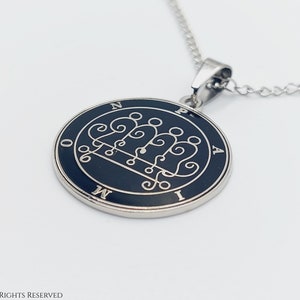 Sigil of Paimon Stainless Steel Pendant - King Paimon Demonic Daemonic ...