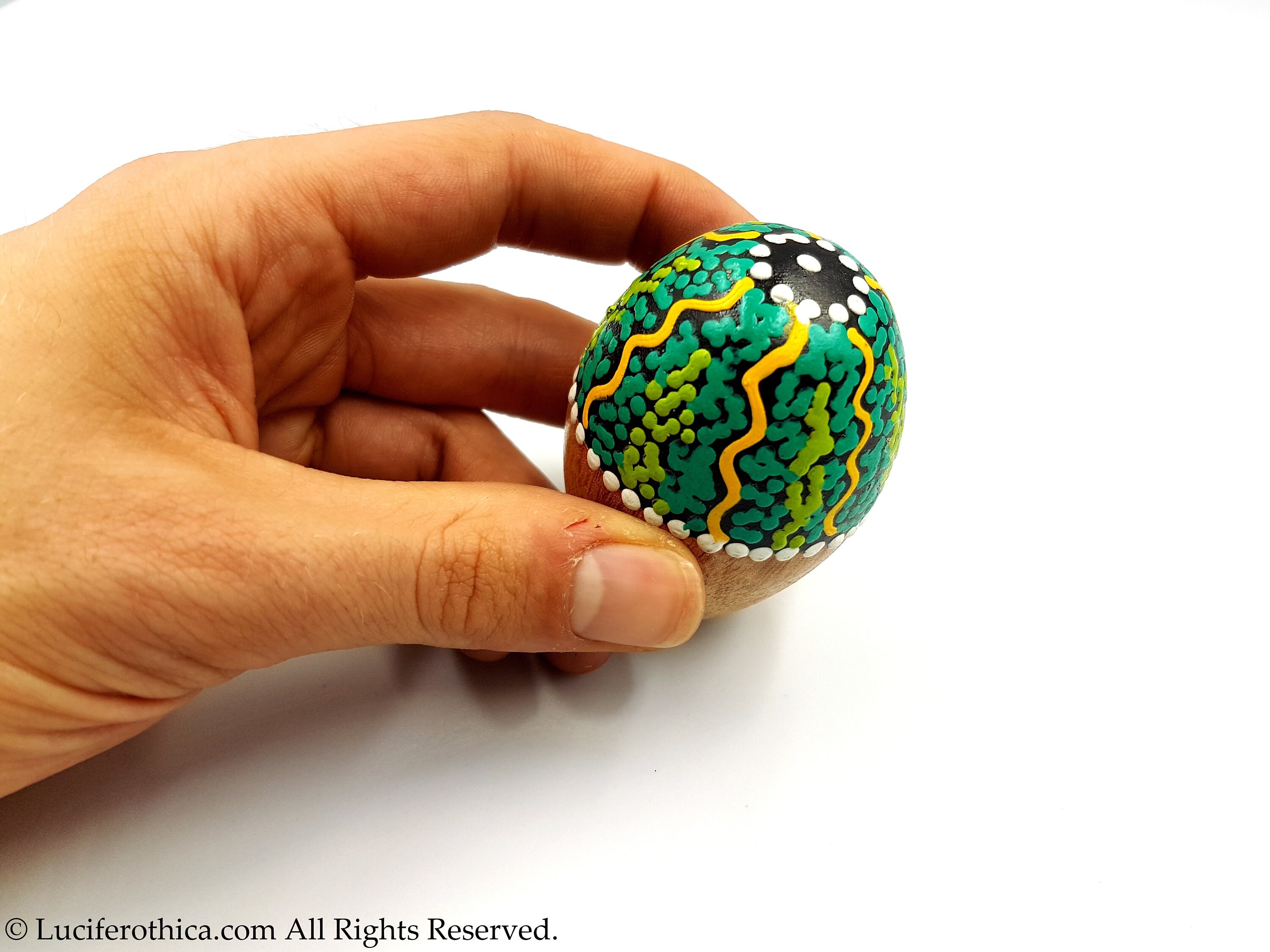 Egg Rattle Shaker (Dot Paint)