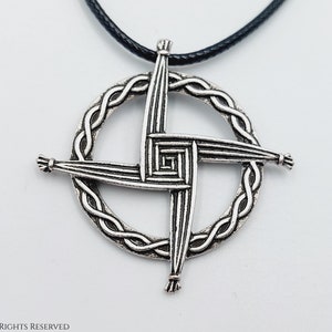 Brigid's Cross Pendant - Protection Necklace Irish Saint Brigit's Cross ...