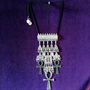 Tribal Ankh Necklace - Occult Vampire Ankh Necklace Immortality Gothic ...