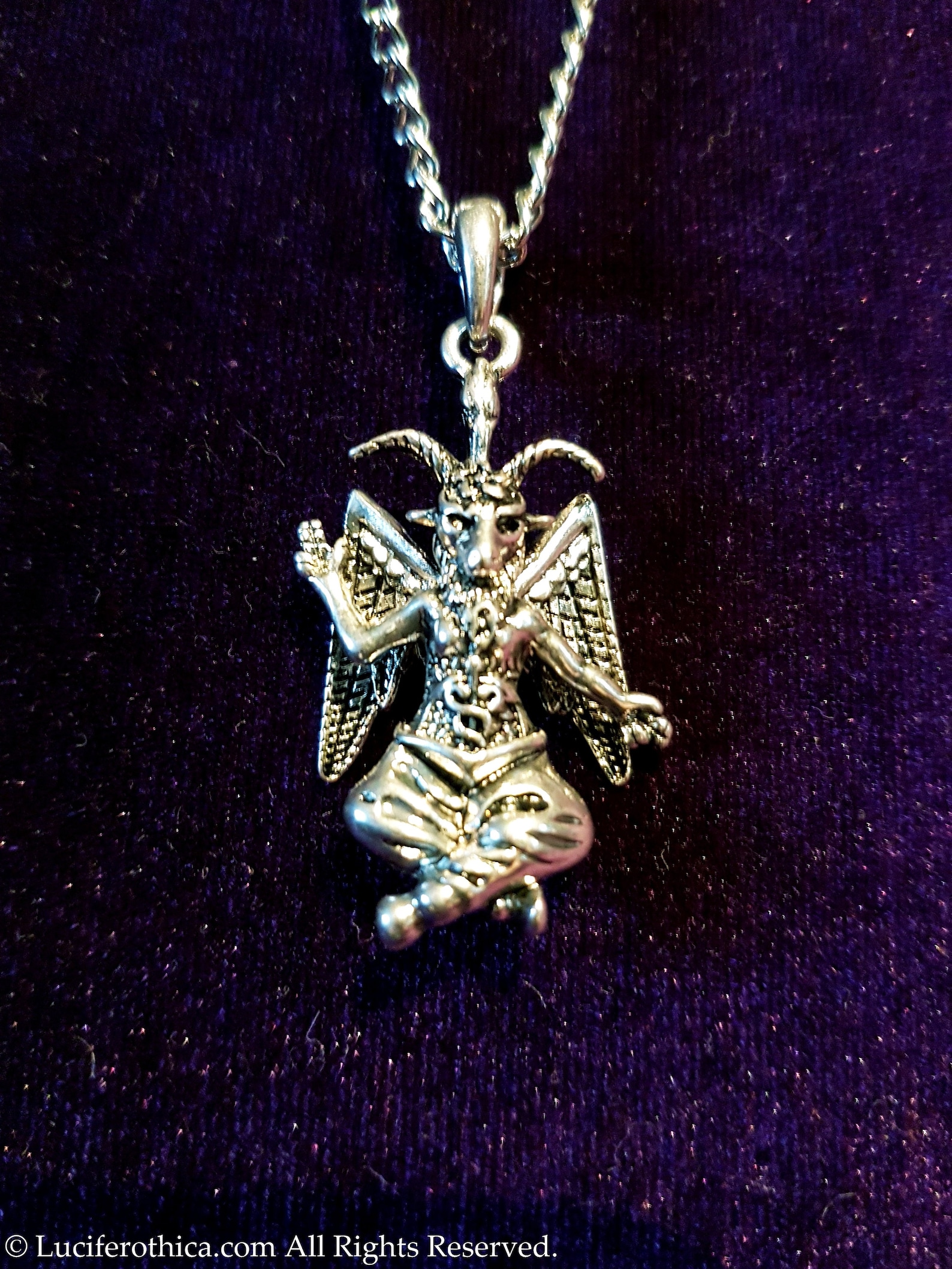Baphomet Pendant the Original Edition Occult Left Hand - Etsy