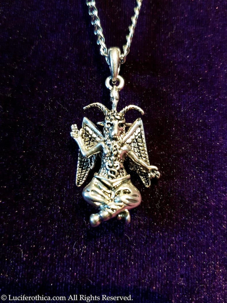 Baphomet Pendant the Original Edition Occult Left Hand - Etsy