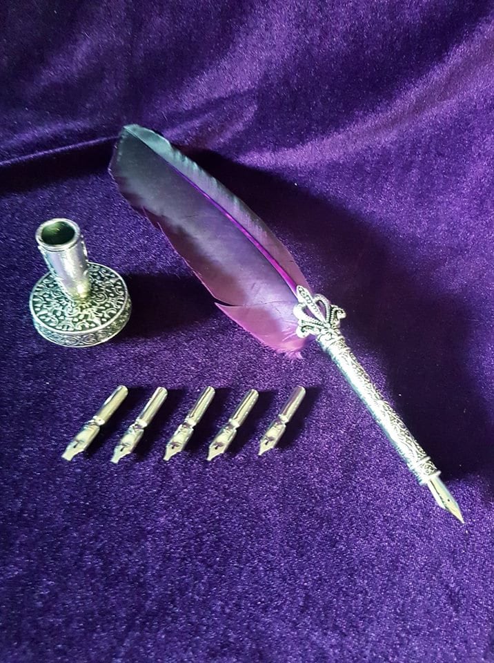 Dragon's Blood & Bat's Blood Ink | Writing Feather Quill | Feather ...