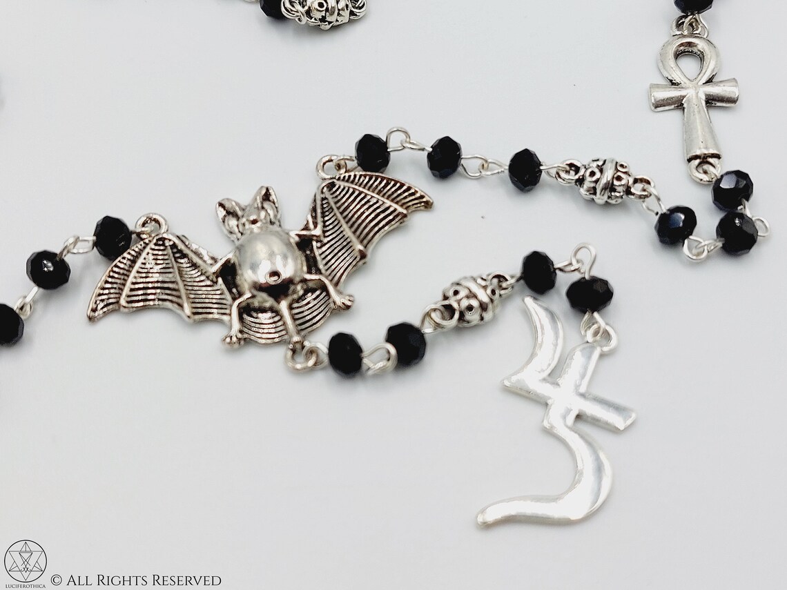 Trad Goth Jusa Necklace or Rosary - Sopor Aeternus Occult Goth Gothic ...