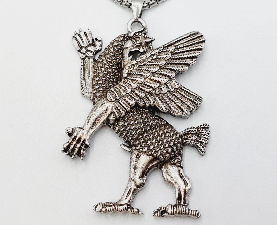 Anzû Pendant (2 Styles) - Anzu Mesopatamian Demon Anunnaki Necklace ...