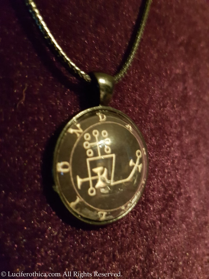 Sigil of Dantalion Necklace occult left hand path goetia | Etsy