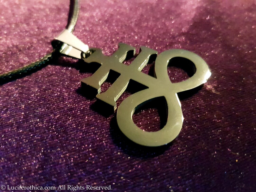 Black Satanic Cross | Brimstone | Leviathan Pendant - Occult Gothic ...