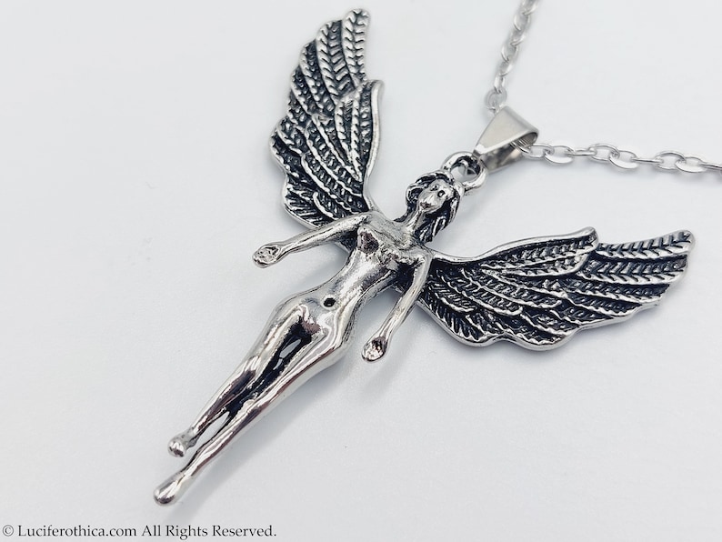 Winged Lilith | Inanna | Ishtar Pendant - Sumerian Necklace Burney ...