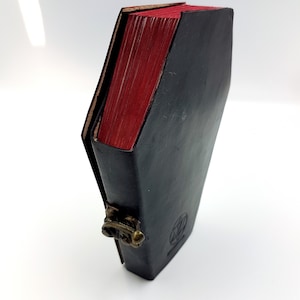 Coffin Leather Journal Spellbook Occult Vampire Book Journal Sigil of ...