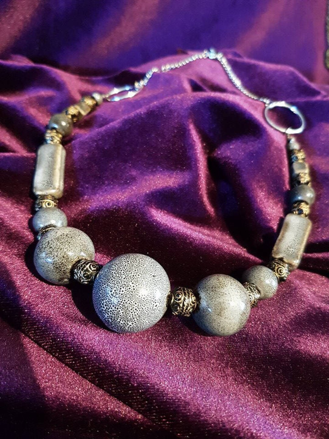 Walqa Los Incas Necklace Inca Maya Spiritual Ceramic Big - Etsy