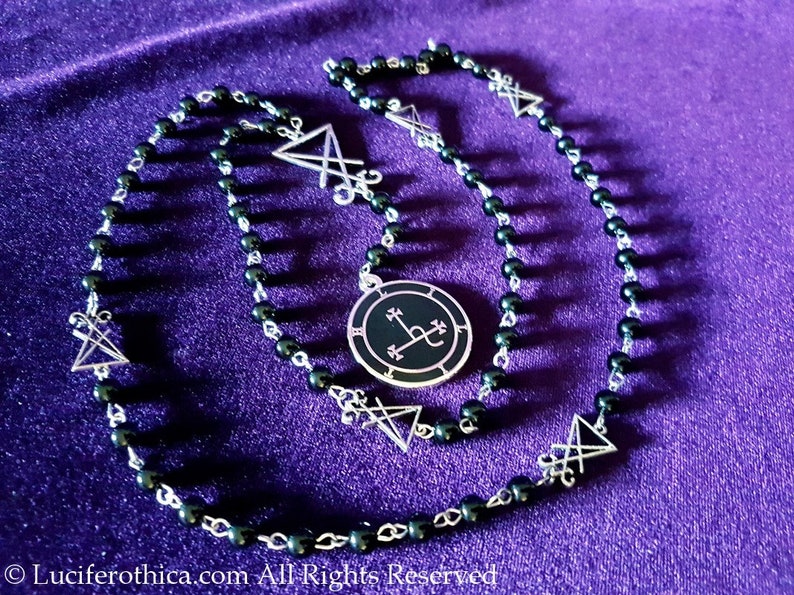 Sigil of Lilith Rosary Occult Left Hand Path Seal of Lilith - Etsy