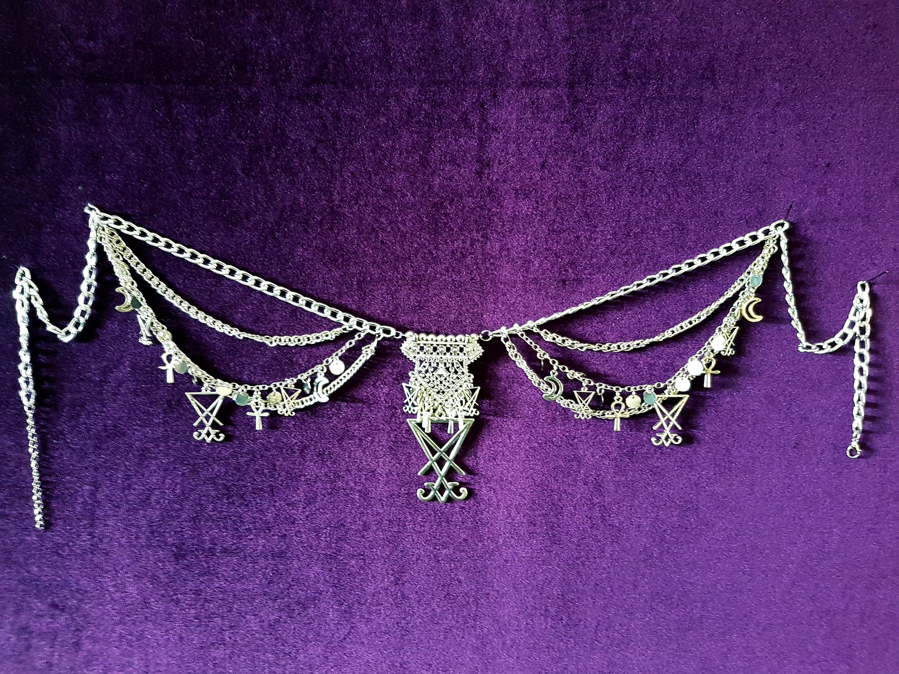 Luciferian Hip Chain Belt