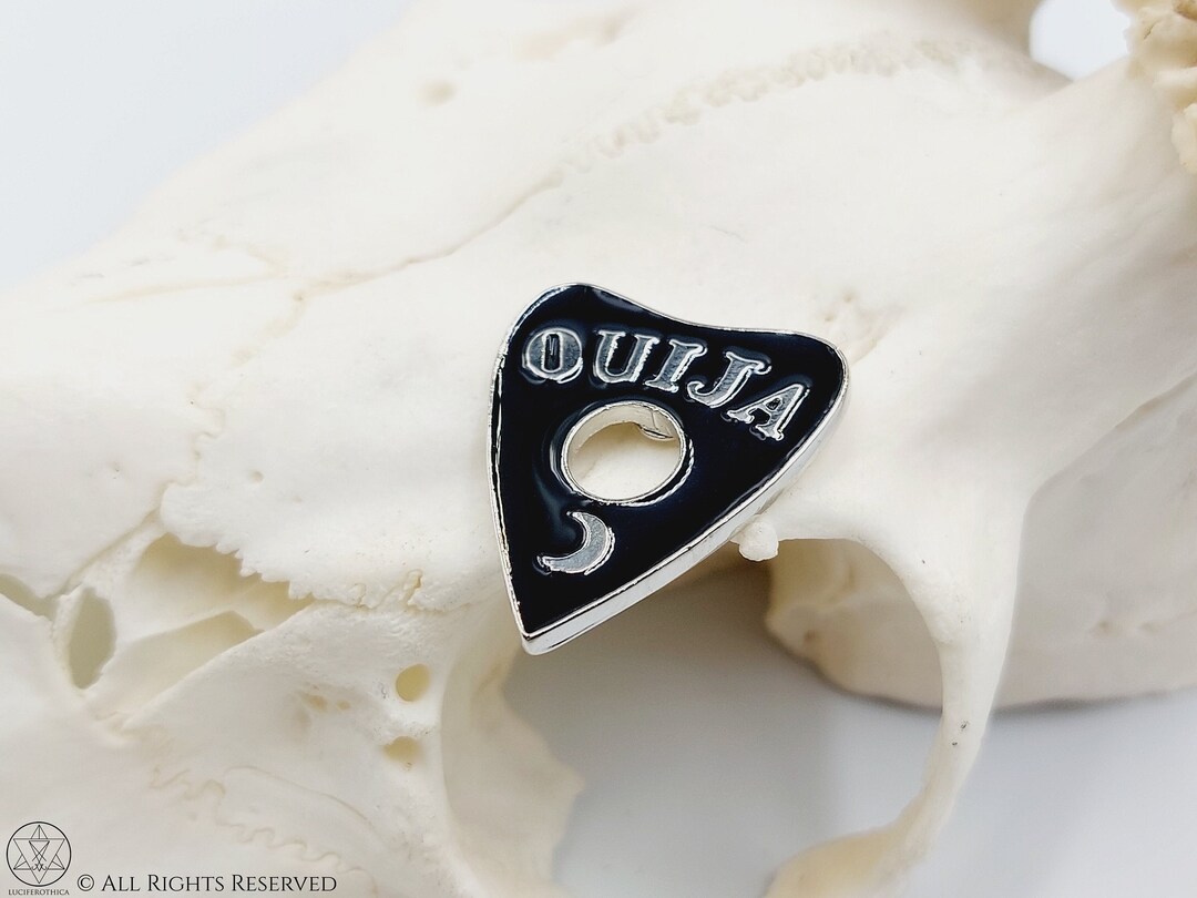 Ouija Planchette Pin - Talking Board Ghost Lapel Pin Studs Pins Ouija ...