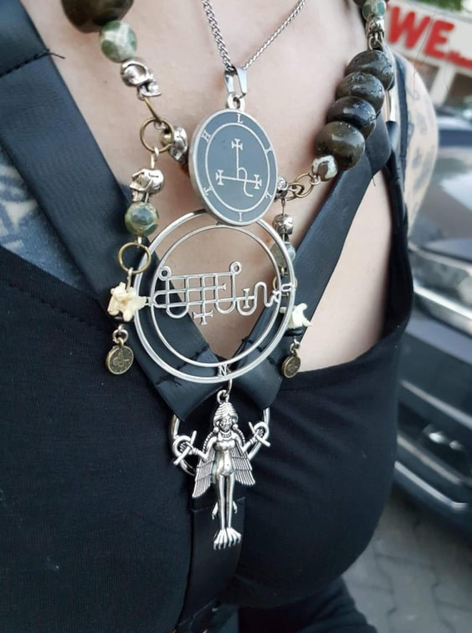 Sigil of Lilith Pendant Medallion Left Hand Path Seal of - Etsy