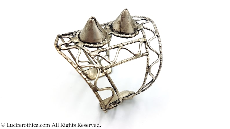 Vintage Spike Grid Bracelet Traditional Antique Stud - Etsy