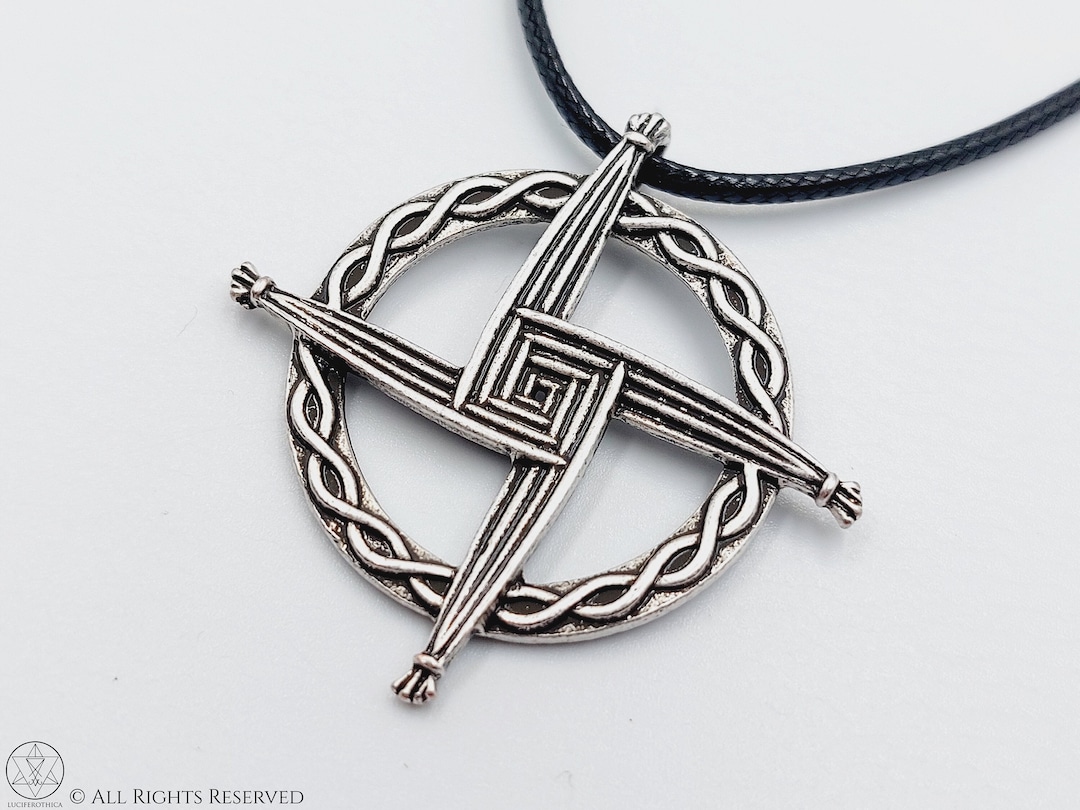 Brigid's Cross Pendant - Protection Necklace Irish Saint Brigit's Cross ...