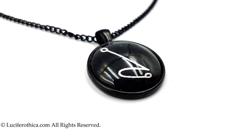 Sigil of Azazel Necklace Occult Left Hand Path Satanic Goth - Etsy