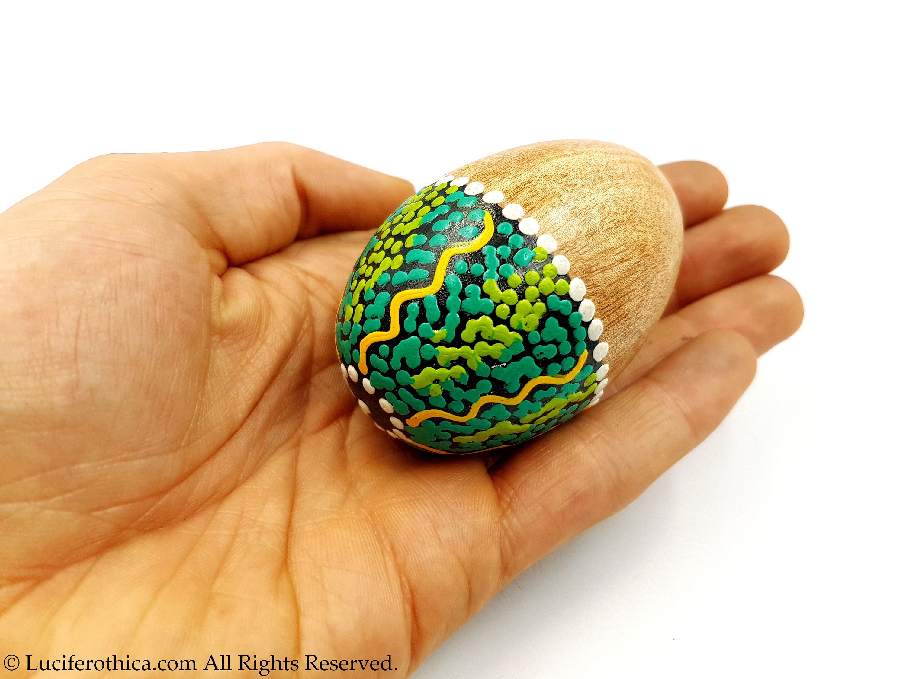 Egg Rattle Shaker (Dot Paint)