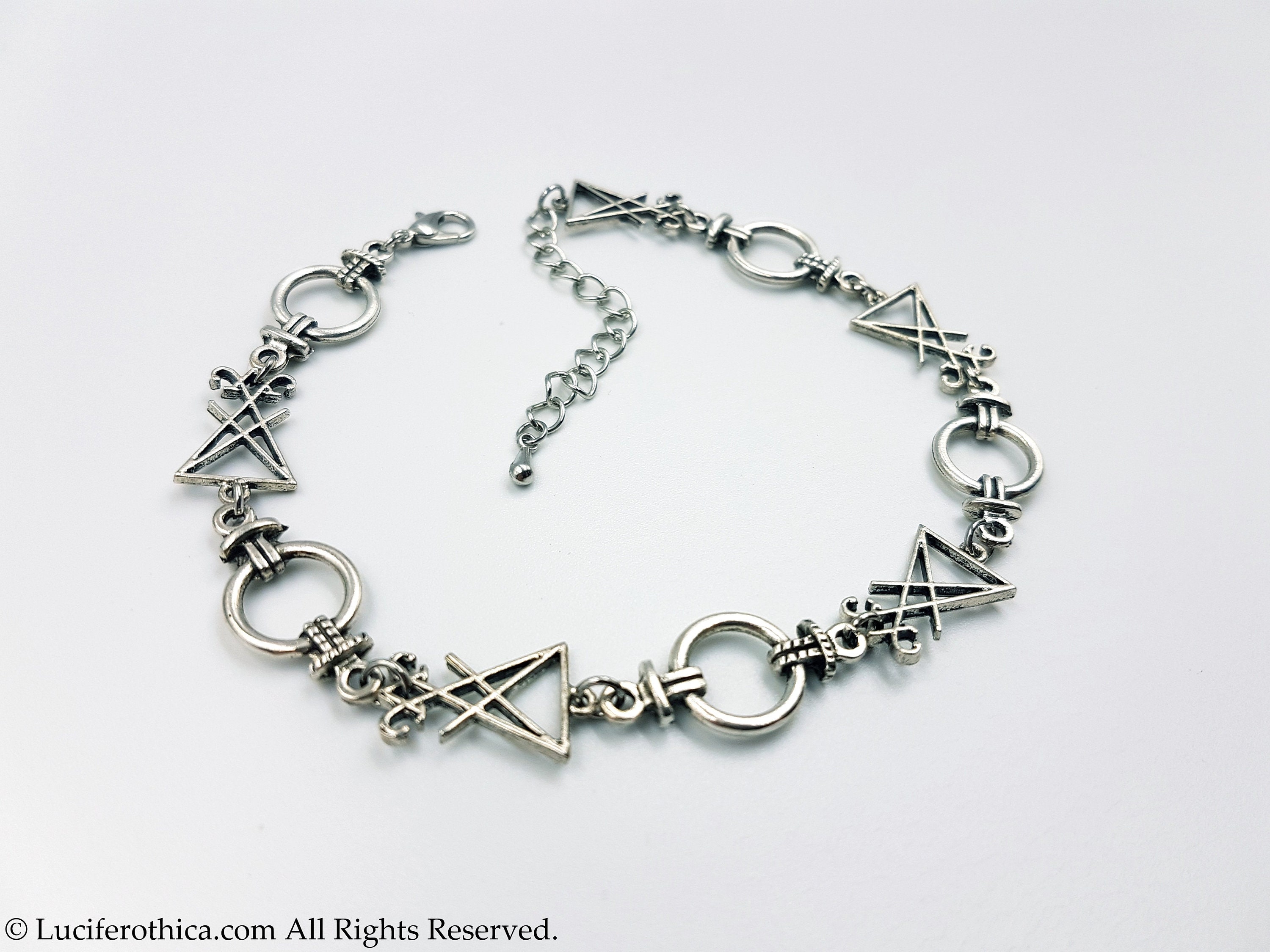 Luciferian Mini Sigil of Lucifer Bracelet