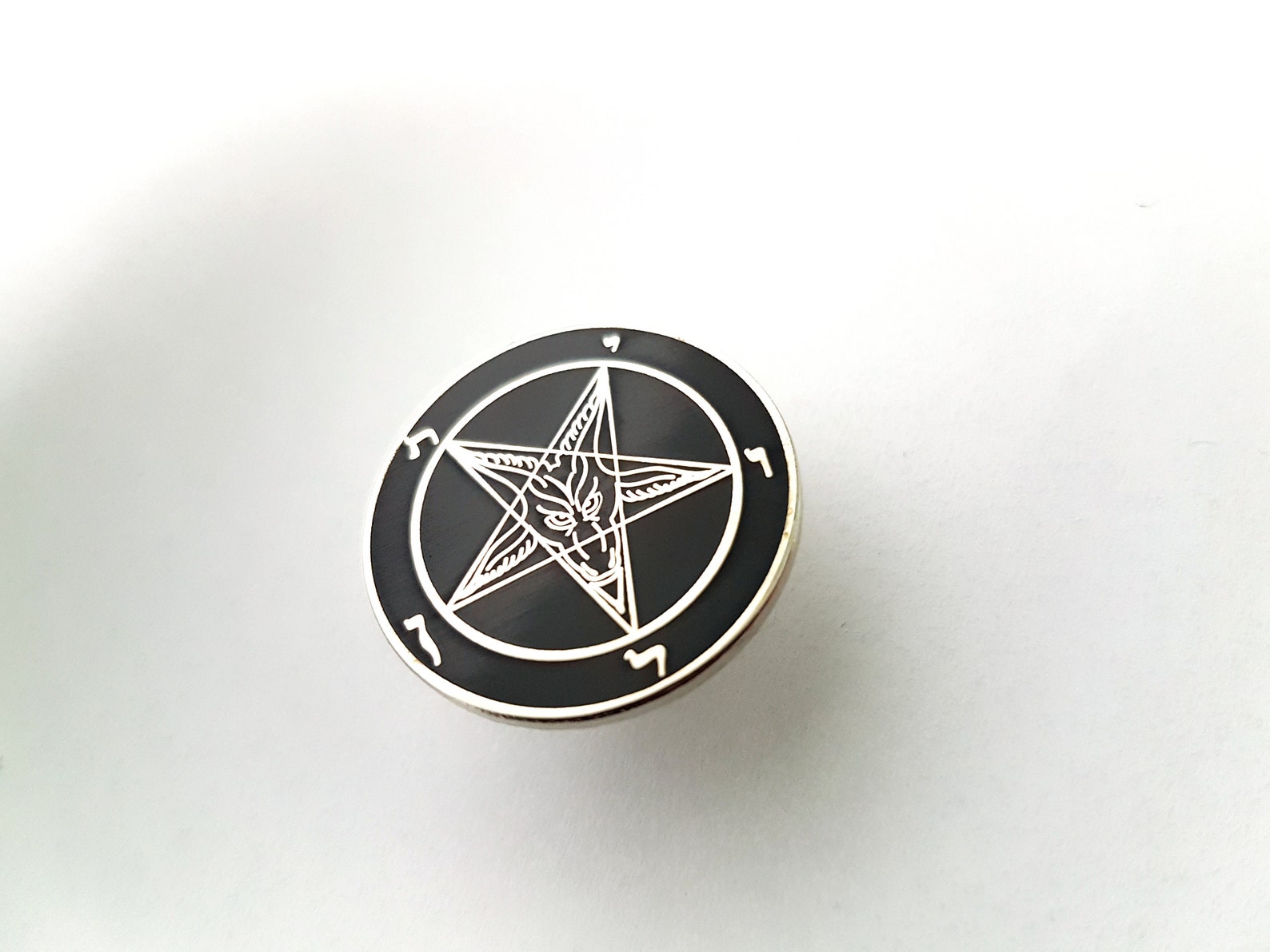 Sigil of Baphomet Lapel Pins (bessy Version) - Occult Left Hand Path ...