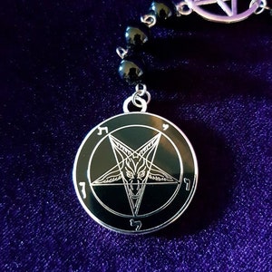 Sigil of Baphomet Rosary (bessy Version) - Occult Rosary Left Hand Path ...