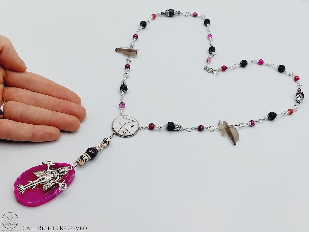 Dukante Sigil of Lilith Crystal Necklace Demonolatry Demonic Daemonic ...