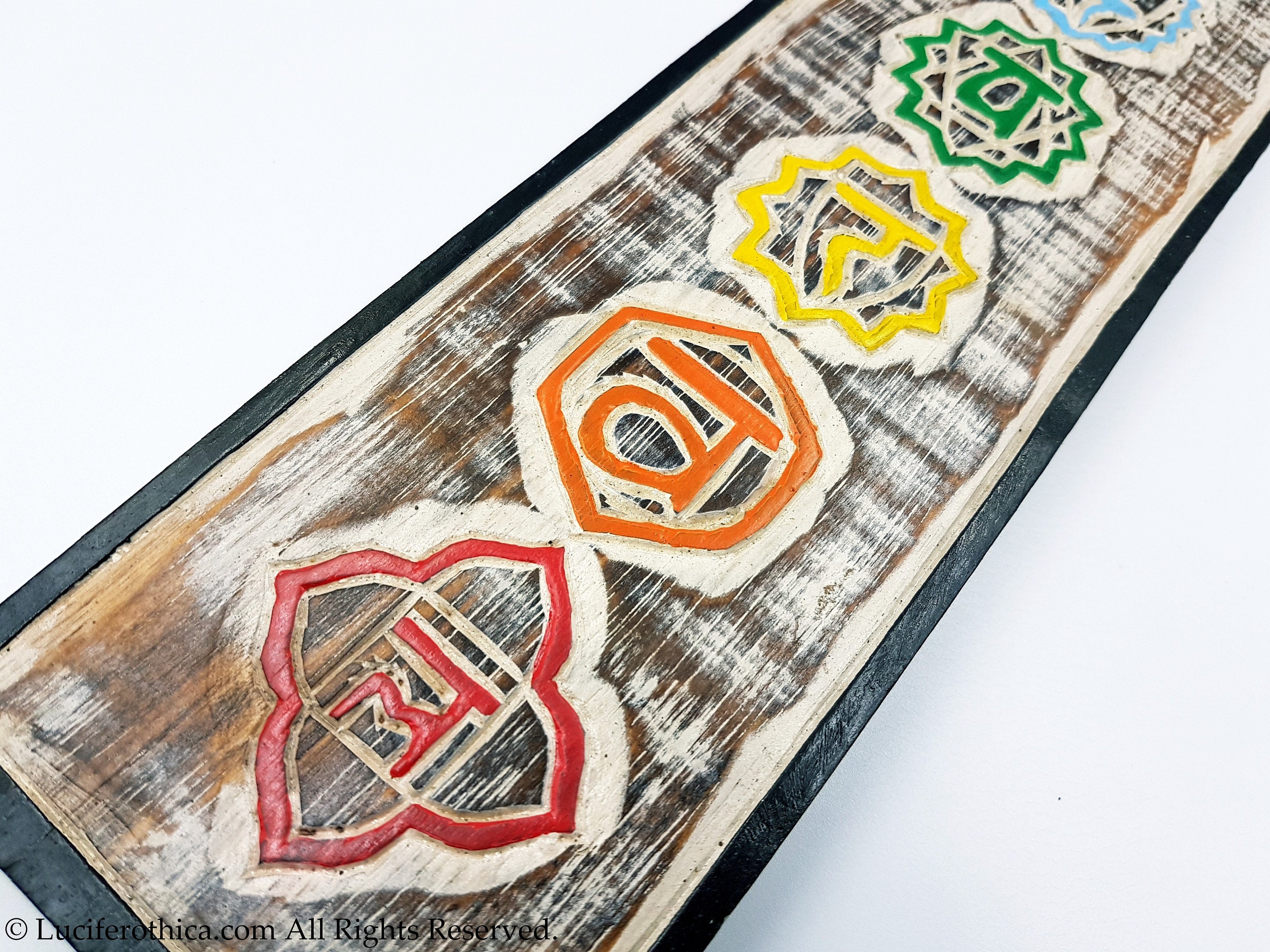 Wooden Chakra Wall Plaque