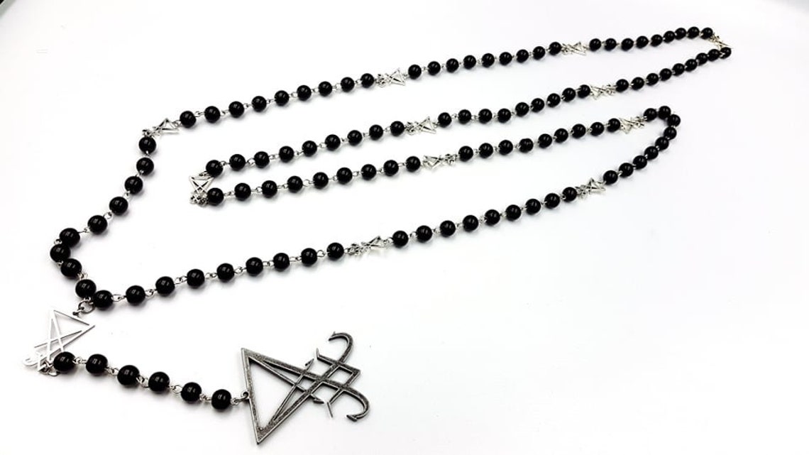 Sigil of Lucifer Rosary new Design Luciferian Rosary Occult | Etsy
